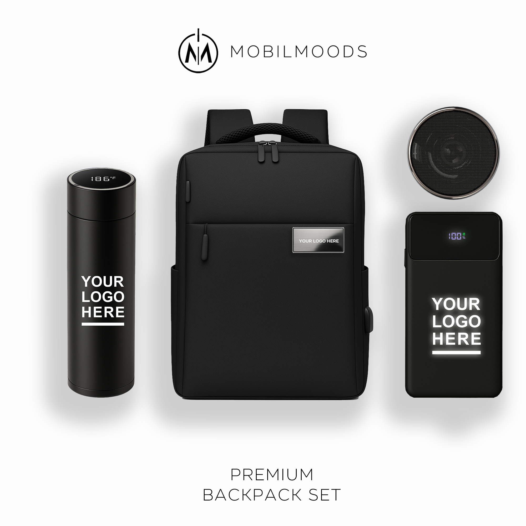 BX-02, Personalized Company Logo Backpack Gift Set, Custom Backpack Gi ...