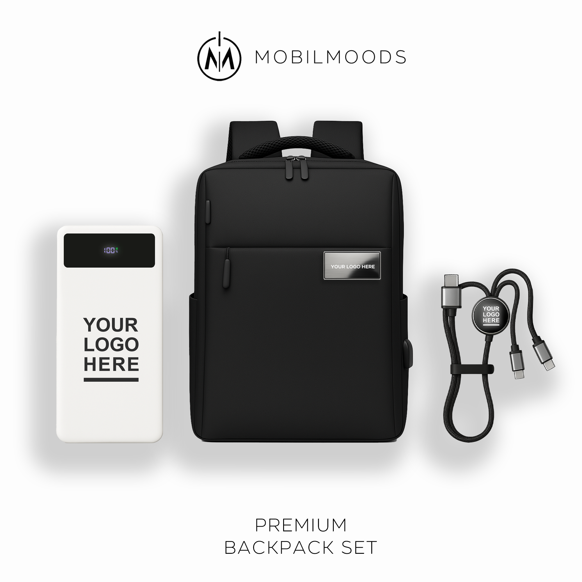 BX-06, Personalized Company Logo Backpack Gift Set, Custom Backpack Gi ...